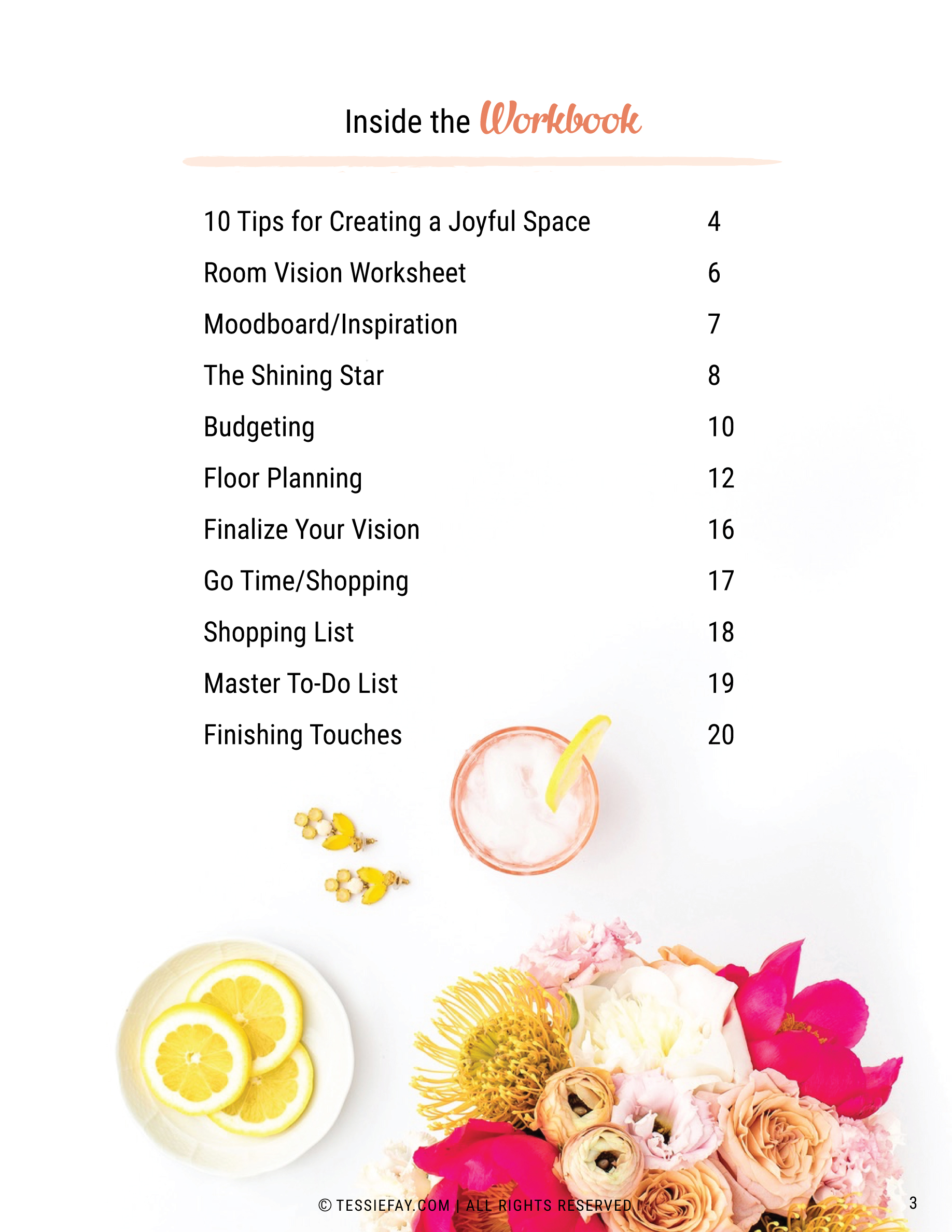 Design a Joyful Room - Free Workbook • Tessie Fay